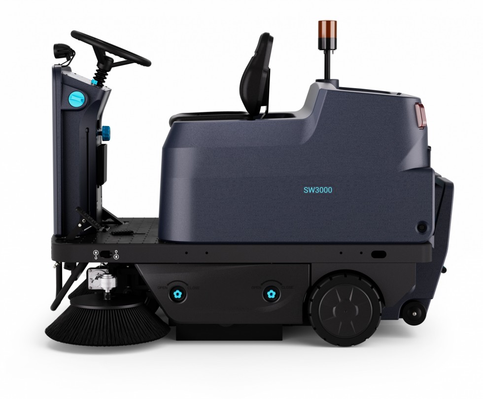Nilfisk SW3000 Mid Sized Ride On Sweeper | Products | Waikato Cleaning ...